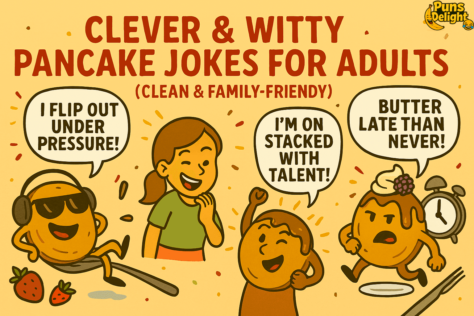 200+ Pancake Jokes & Puns That’ll Flip Your Mood and Stack the Laughs 🥞