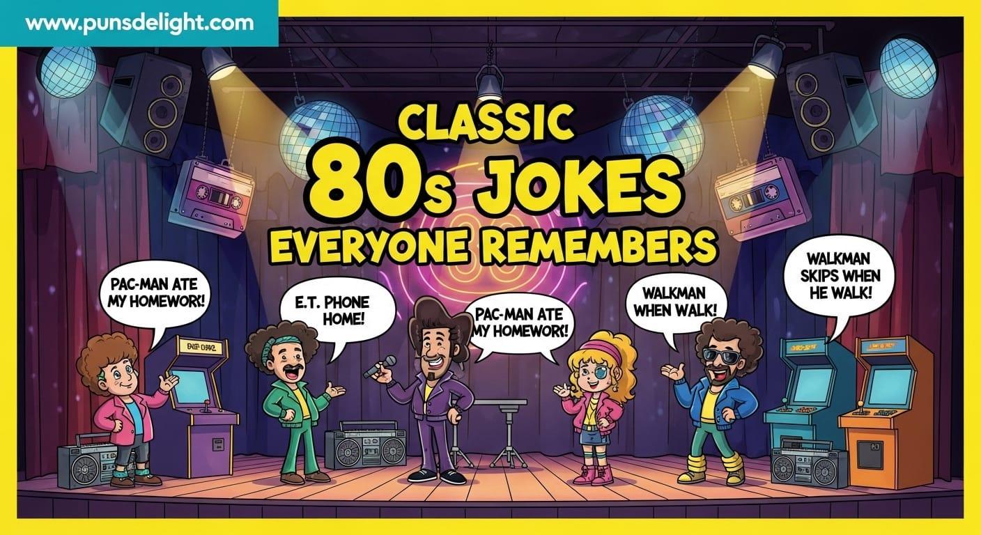 181+ Funniest 80s Jokes and Puns That Are Still Totally Tubular 😎