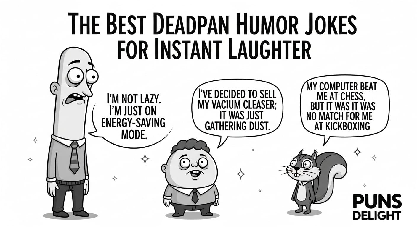 163+ Clever Deadpan Humor Jokes That Will Have You Laughing Nonstop