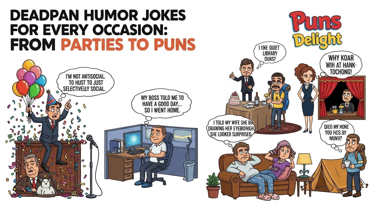 163+ Clever Deadpan Humor Jokes That Will Have You Laughing Nonstop