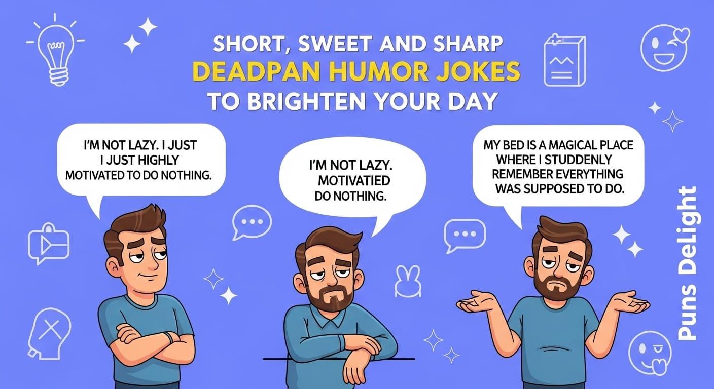 163+ Clever Deadpan Humor Jokes That Will Have You Laughing Nonstop