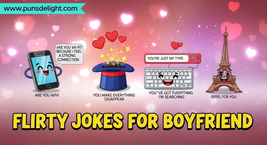 400+ Irresistibly Flirty Jokes for Boyfriend: Cute, Funny, and Romantic ...
