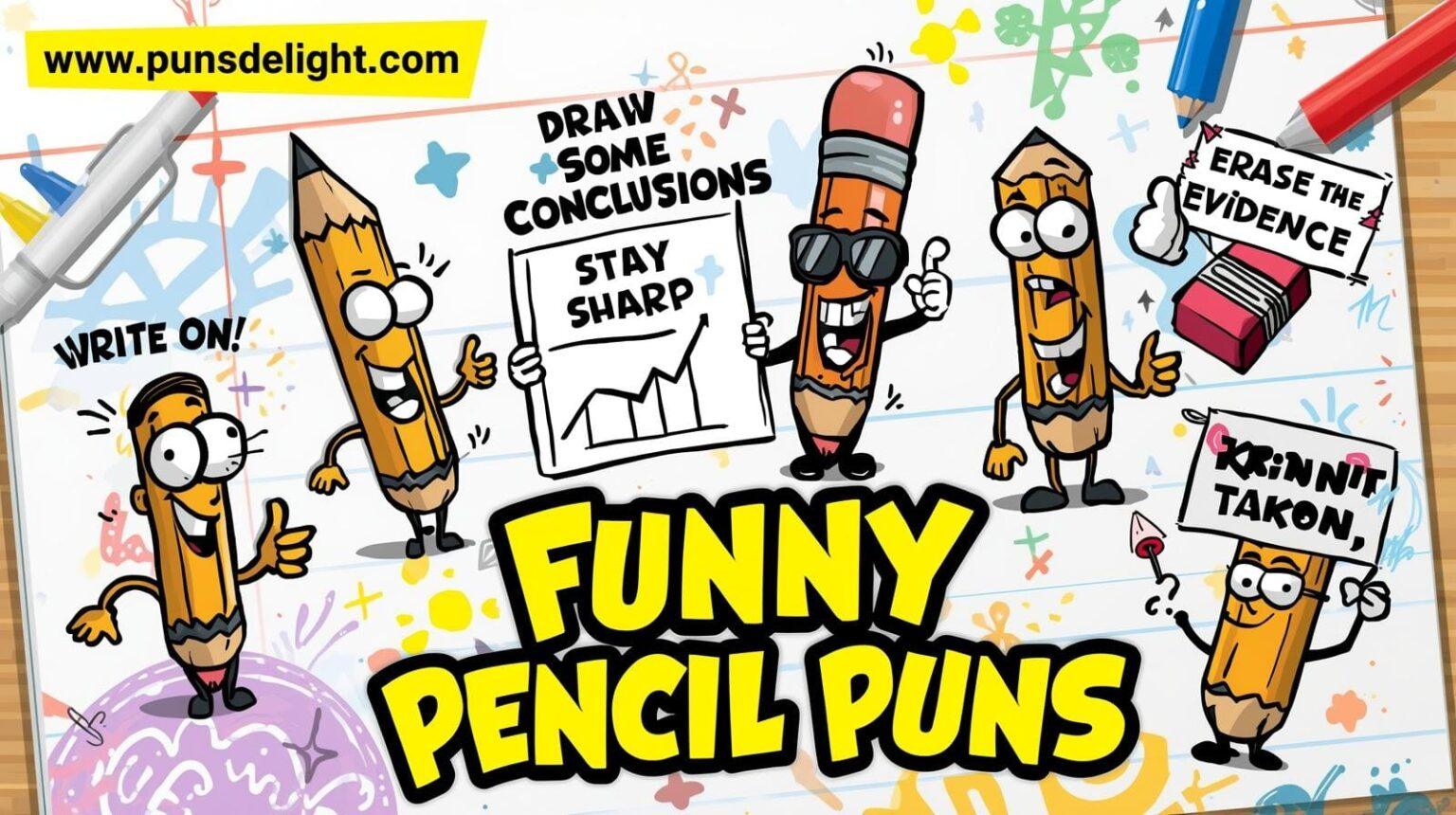 295+ Funny Pencil Puns That’ll Draw Out Your Laughs For 2026📝