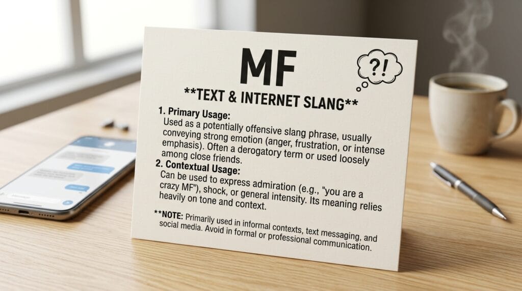 Breaking Down "MF meaning in text": Usage, Tone, and Meaning